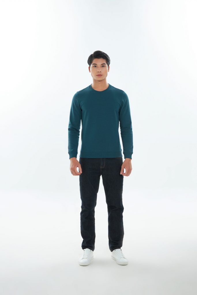 Áo nỉ nam CALUCI phom ôm vừa MSW212S