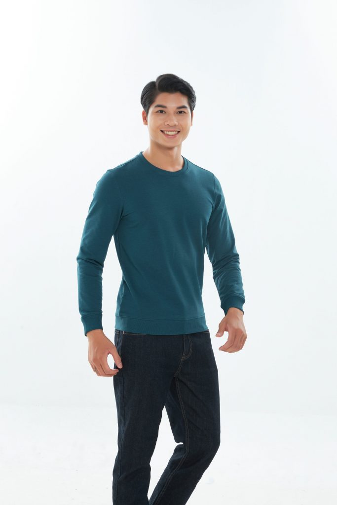 Áo nỉ nam CALUCI phom ôm vừa MSW212S