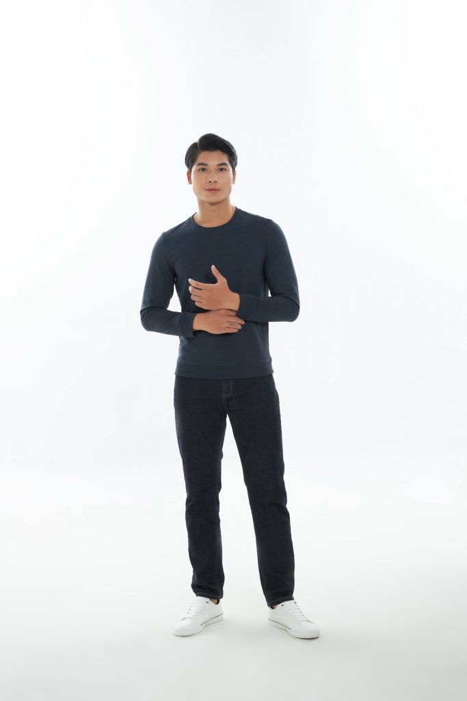 Áo nỉ nam CALUCI phom ôm vừa MSW212S